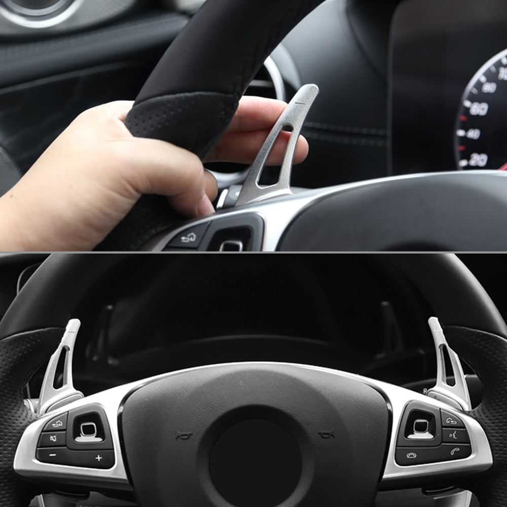 Steering Wheel Shift Paddle Extension Shifter For Benz C180L C200L C300 ...